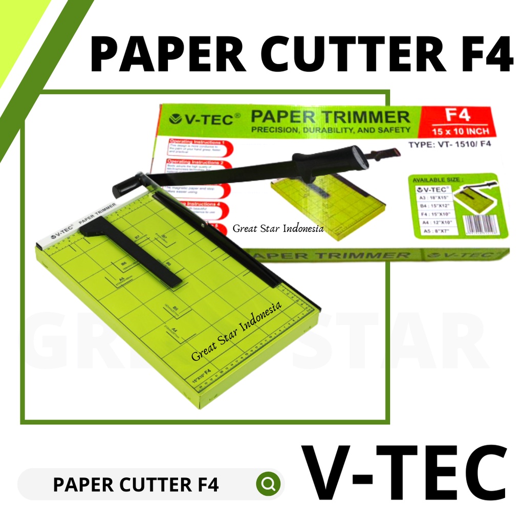 Jual Pemotong Kertas F4 Paper Trimmer Paper Cutter V Tech Shopee