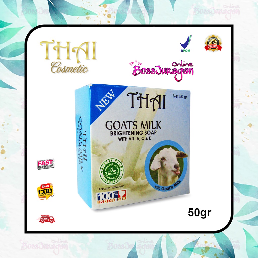 Jual (BOSS) ( 50gr ) THAI GOATS MILK SOAP 50gr - SABUN SUSU KAMBING ...