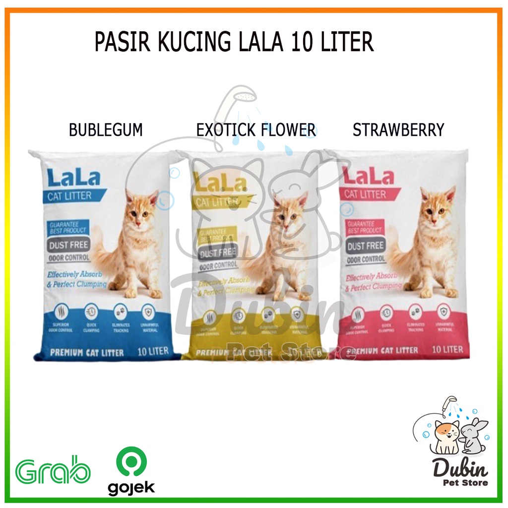Jual Pasir Kucing 10 Liter LALA CAT LITTER Pasir Gumpal Wangi 10L