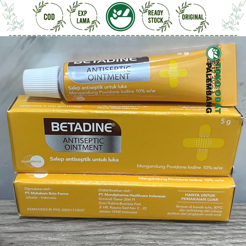 Jual BETADINE SALEP 5 GRAM BETADINE ANTISEPTIC OINTMENT 5 GRAM BETADINE ...