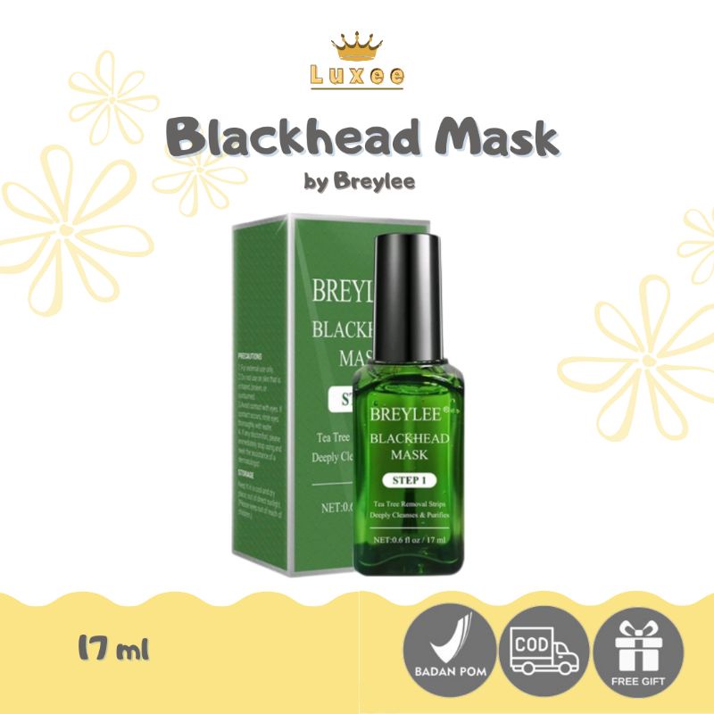 Jual Breylee Blackhead Mask Step 1 & Step 2 Pore Serum Masker Pembesih ...