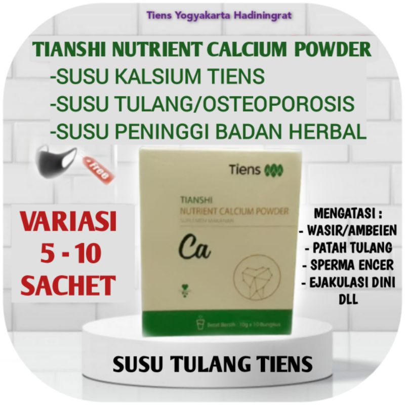 Jual Tiens Nutrient Calcium Powder/Nutrisi Patah Tulang/Osteoporosis ...