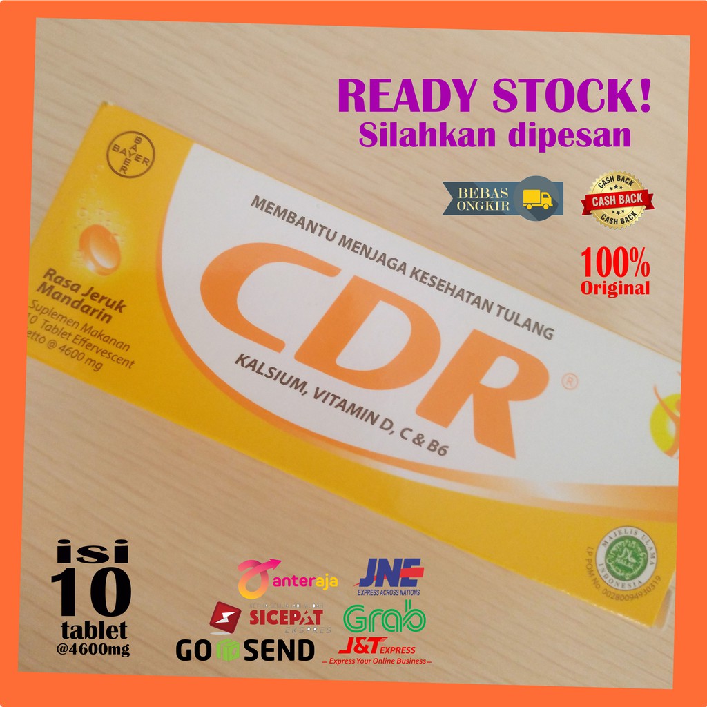 Jual BAYER CDR SUPLEMEN MAKANAN KESEHATAN TULANG KALSIUM, VIT. D, C DAN ...