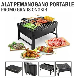 Jual Barbeque Grill Alat Panggangan Portable Mini Pemanggang Lipat Sate ...