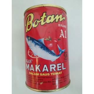 Jual sarden BOTAN MACKAREL besar 425 gr /Kecil 155 gr kemasan kaleng ...