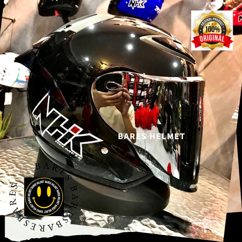 Jual Helm Nhk R6 Black Solid Doff Half Face Paket Ganteng | Shopee ...