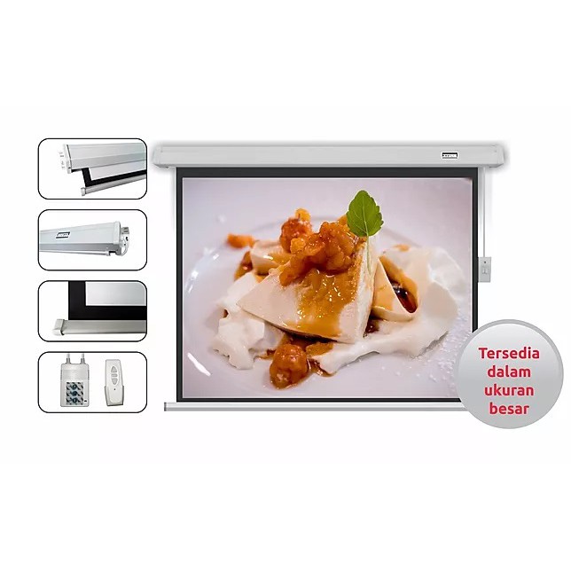 Jual Layar Proyektor BRITE Motorized Screen 84" (Layar motor 84 ...