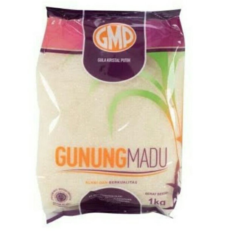 Jual Gula pasir GMP Gunung madu kemasan 1kg | Shopee Indonesia