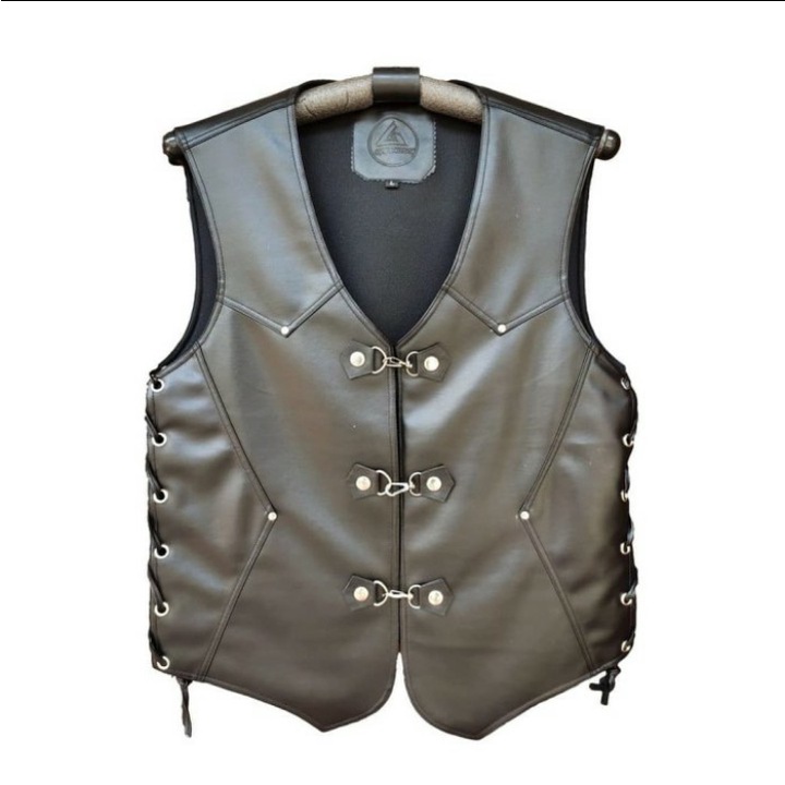 Jual Rompi Kulit pria bikers sintetis/ Rompi motor/ rompi touring ...