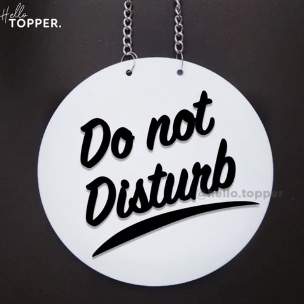 Jual Sign Do Not Disturb | Acrylic Timbul Sign Board | Shopee Indonesia