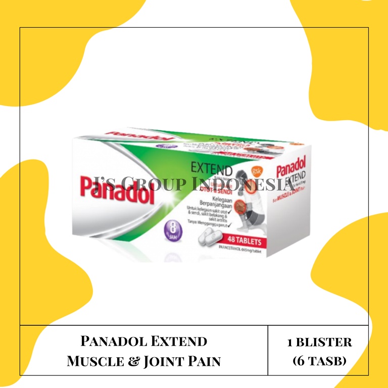 Jual Panadol Extend for Muscle and Joint Pain per strip 6 tablets ...