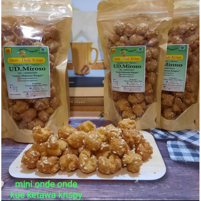 Jual mini onde onde kue ketawa krispy UD.Miroso GK | Shopee Indonesia