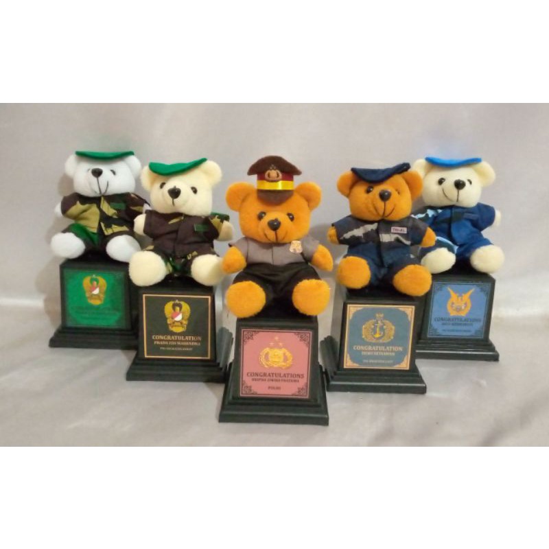 Jual Piala Boneka Profesi TNI/Polisi (Termasuk bungkus plastik ...