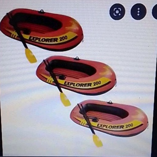 Jual kapal karet intex 58331 bonus dayung dan pompa up to 95kg kapal ...