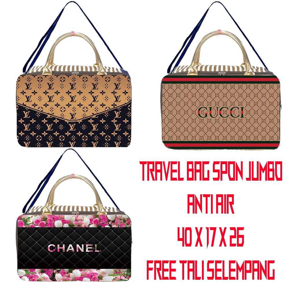 PALING MURAH TRAVEL BAG KOPER BESAR SPON ANTI AIR (TAS KOPER JINJING ...