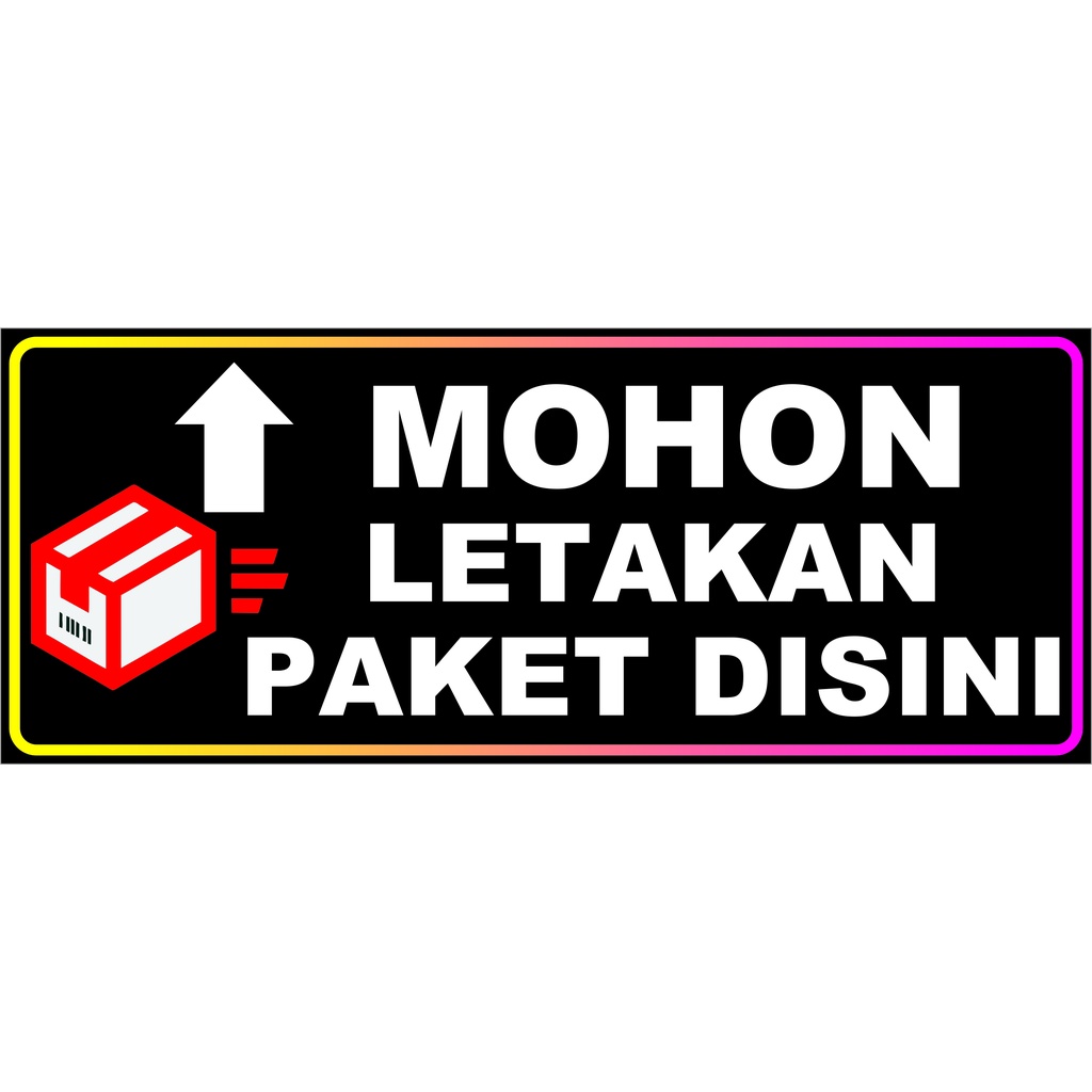 Jual stiker mohon letakkan paket disini | Shopee Indonesia