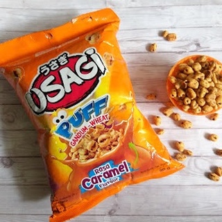 Jual snack ala jepang merk usagi caramel puff GANDUM WHEAT 10 gram DUA ...
