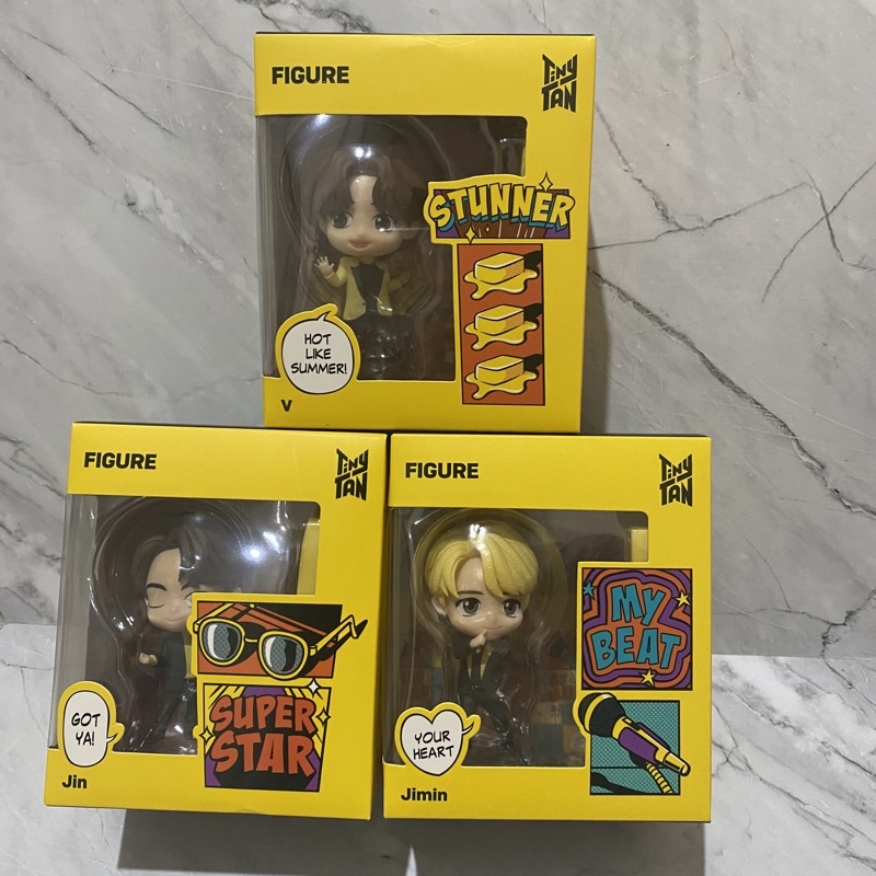 Jual BTS BUTTER Figure SEALED tiny tan tinytan jin seokjin v taehyung jimin official mic drop ...