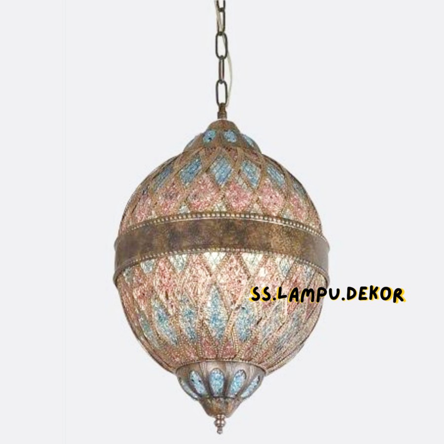 Jual LAMPU GANTUNG PERSIA MAROKO MODEL TELUR MODERN HIAS RUANG TAMU ...