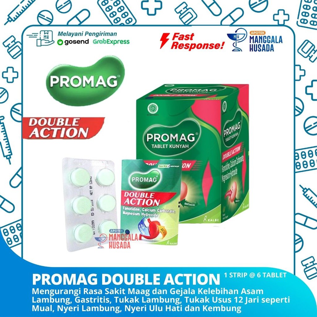 Jual PROMAG DOUBLE ACTION PERSTRIP @ 6 TABLET | Shopee Indonesia