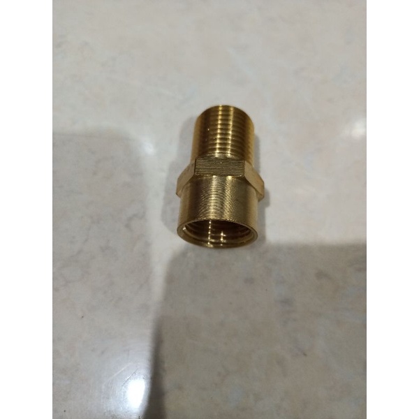 Jual SAMBUNGAN SOK LURUS DRAT LUAR DALAM 1/2 SOK SAMBUNGAN DERAT 1/2 KUNINGAN SOK KRAN | Shopee ...