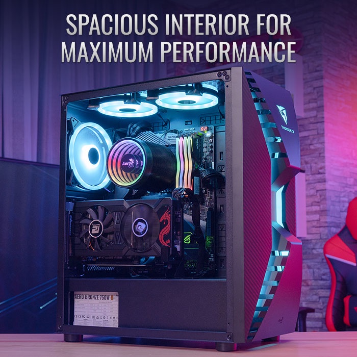 Jual Casing Aerocool Cronus ARGB Front Panel By ThunderX3 ARGB MID ...