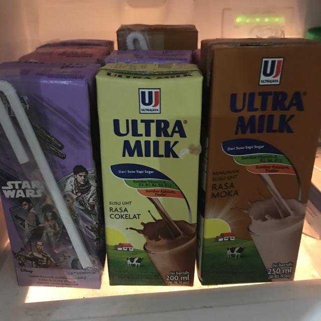 Susu Ultra Milk Rasa Karamel / Taro 200 ml | Shopee Indonesia