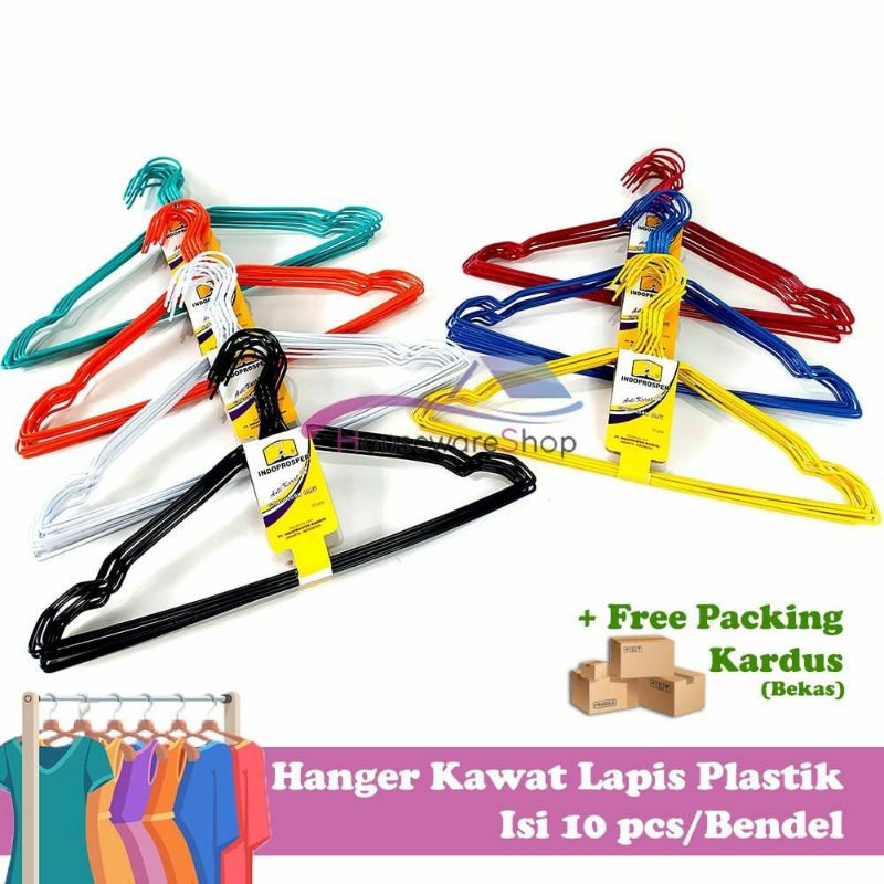 Jual HANGER BESI LAPIS PLASTIK / HANGER BESI ANTI KARAT | Shopee Indonesia