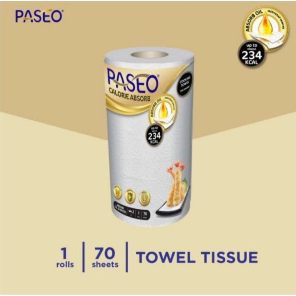 Jual TISSUE PASEO SERAP MINYAK MAKANAN / KITCHEN TOWEL | Shopee Indonesia