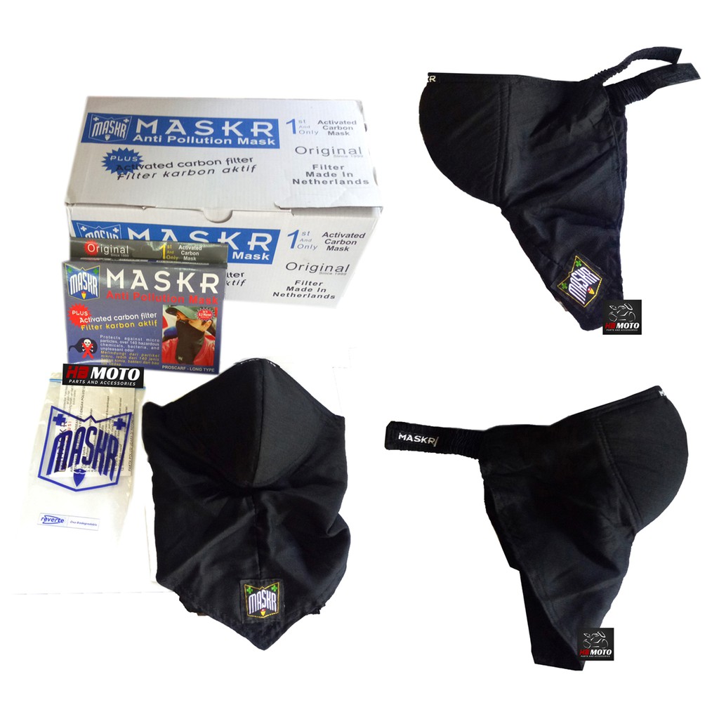 Jual Masker MASKR PRO SCRAF LONG TYPE BLACK MASKR02PROSCRAF / Masker ...