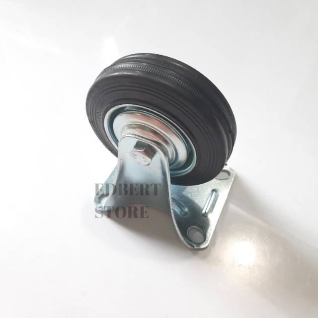 Jual Roda Karet 3 inch Mati / Roda Trolley Etalase Gerobak | Shopee ...