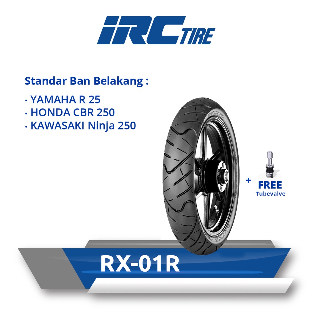Jual Ban Belakang Motor IRC 140/70-17 RX-01R Tubeless Kawasaki Ninja ...
