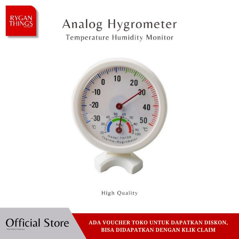 Jual Analog Hygrometer Temperature Humidity Monitor | Shopee Indonesia