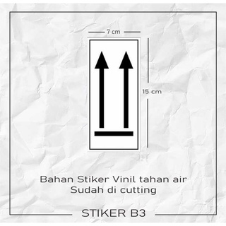 Jual STIKER B3 SAFETY SIGN RAMBU / TANDA PANAH TPS LB3 | Shopee Indonesia
