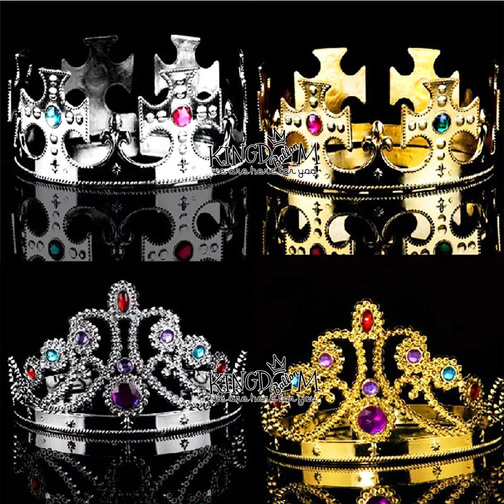 Jual Mahkota Raja Dan Ratu / King And Queen Crown / Mahkota Pesta ...