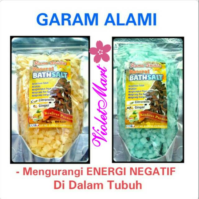 NATURAL BATH SALT GARAM MANDI AURA ENERGI POSITIF | Shopee Indonesia