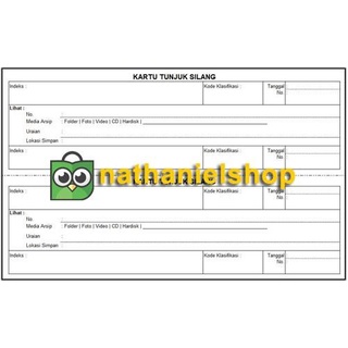 Jual Kartu/Formulir Tunjuk Silang Arsip/Dokumen Isi 15 Lembar | Shopee ...