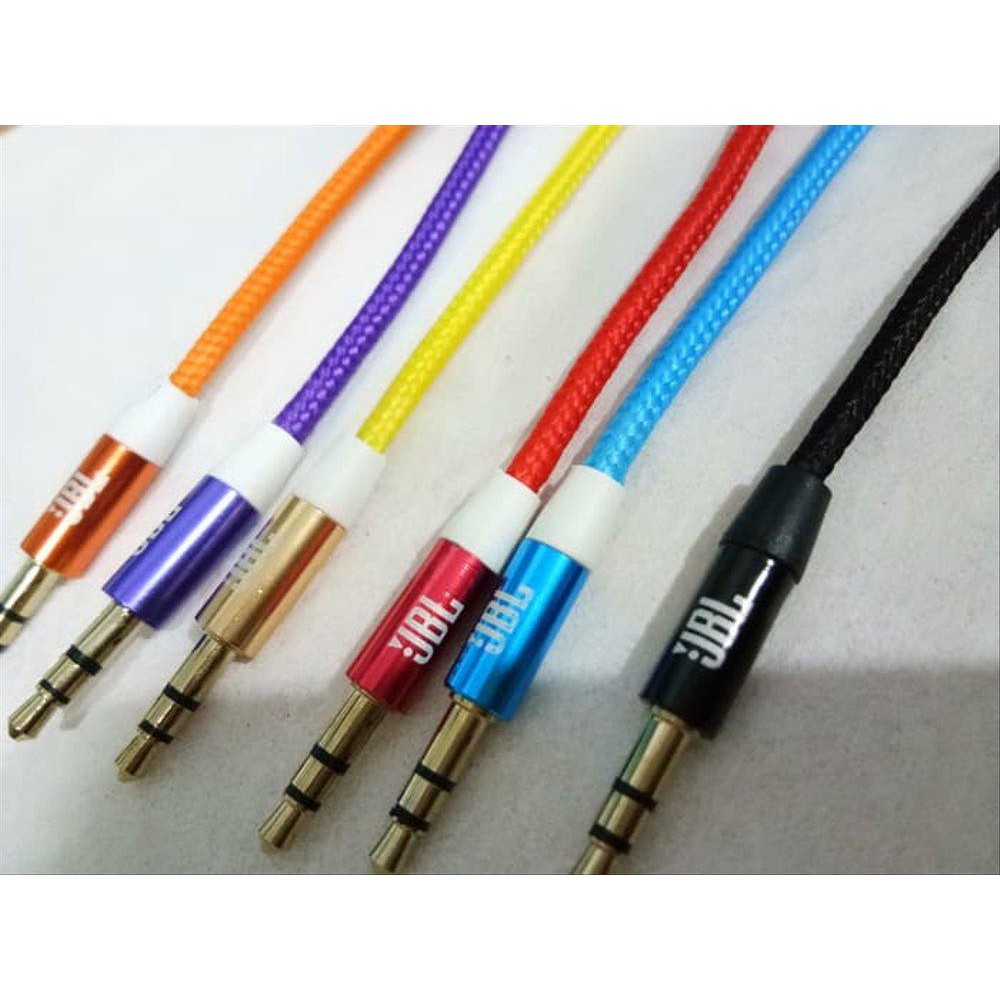 Jual KABEL AUX JBL KABEL AUDIO - 100 cm - HITAM | Shopee Indonesia