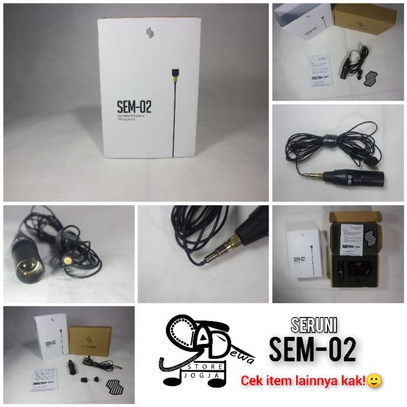 Jual Mic Seruni SEM-02 SEM02 SEM 02 condenser clip on audio seruniaudio ...