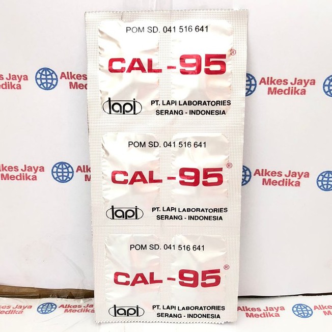 Jual Cal 95 Isi 6 Tablet - Kalsium Vitamin Tulang | Shopee Indonesia