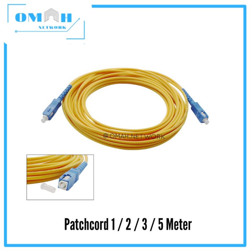 Jual PATCHCORD SC UPC - UPC 1 / 2 / 3 / 5 METER FIBER OPTIK FTTH SM SX | Shopee Indonesia