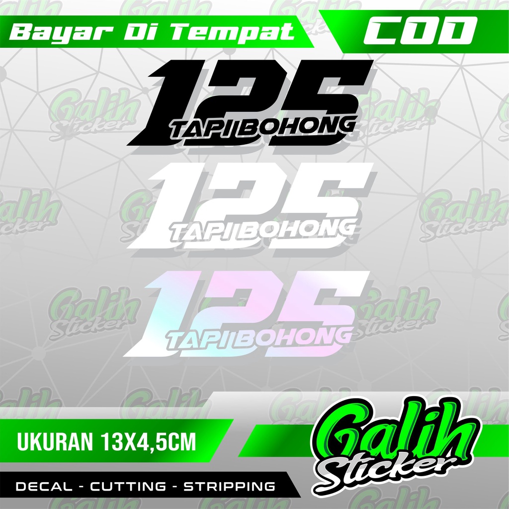Jual Sticker 125 Tapi Boong | Shopee Indonesia