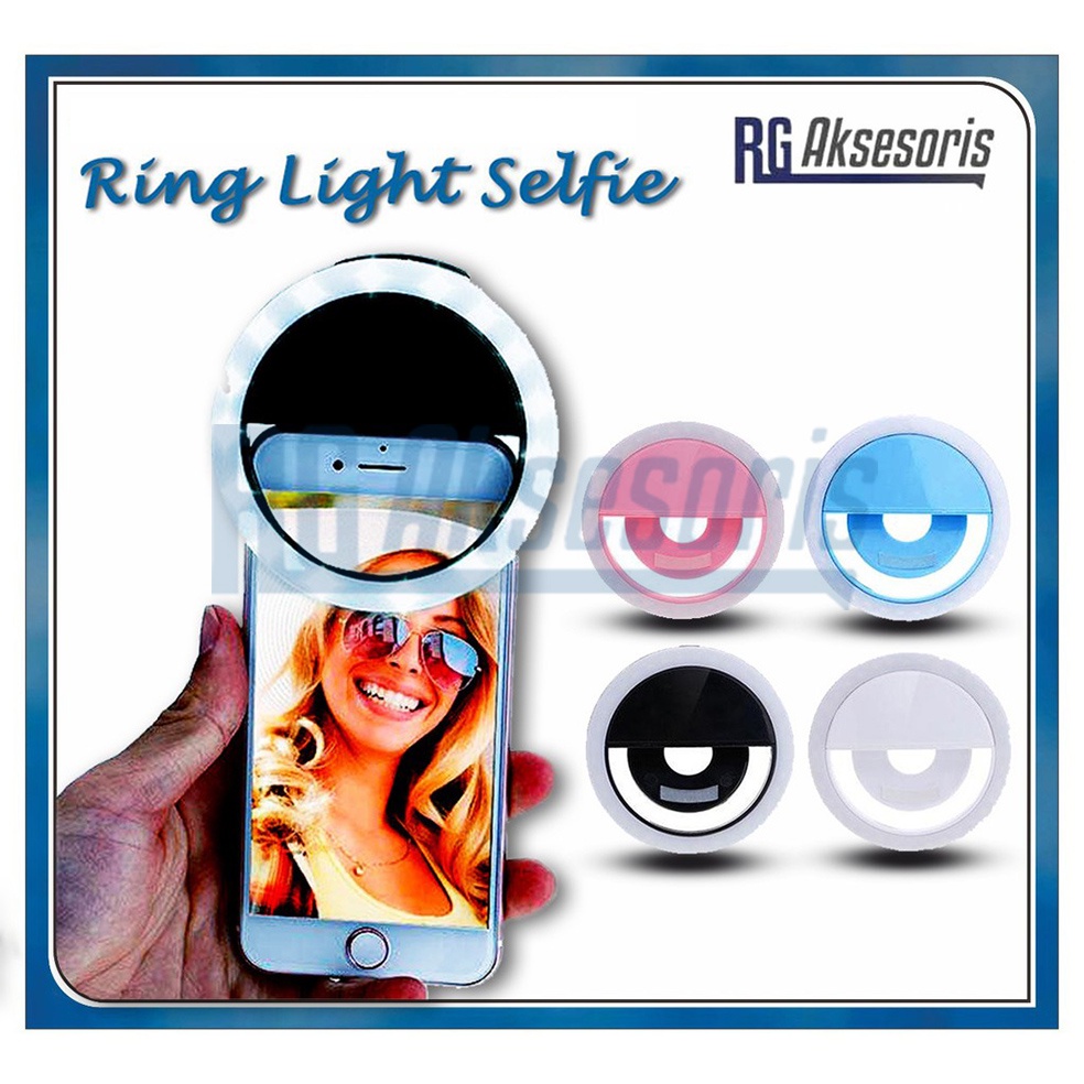 Jual RGAKSESORIS RING LIGHT SELFIE LED / LAMPU SELFIE BULAT / Ringlight ...