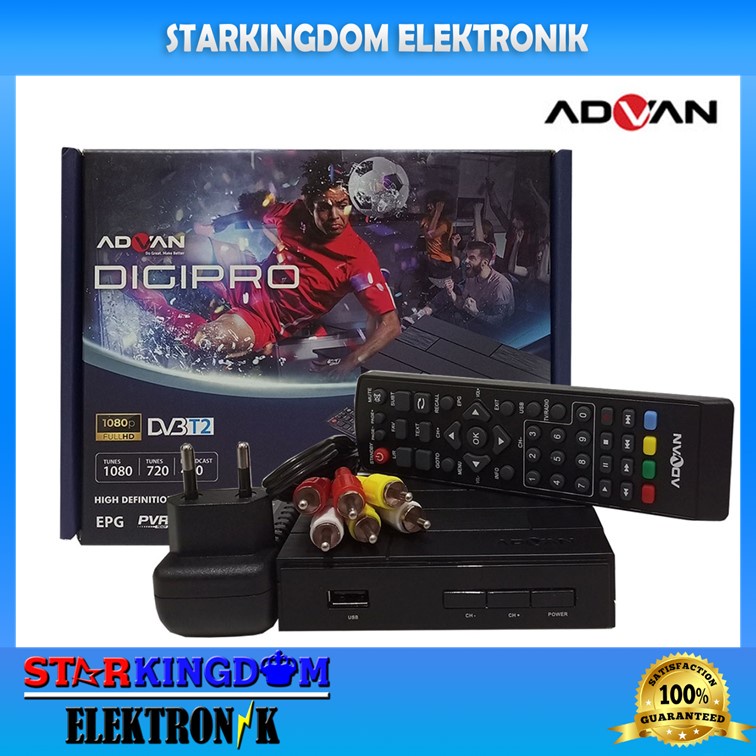 Jual Advan DIGIPRO TV Digital DVB-T2 Set Top Box UHF Garansi Resmi 1 ...