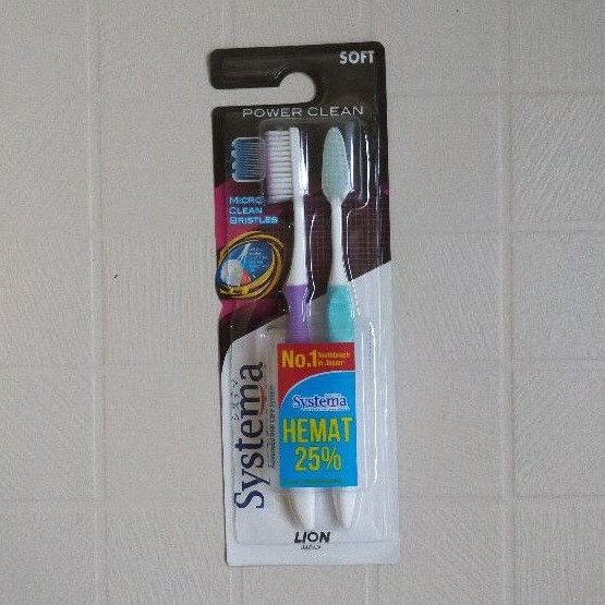 Jual Sikat Gigi Systema Power Clean Big Head Soft Isi 2 | Shopee Indonesia