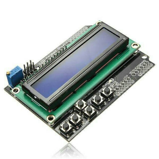 Jual 1602 16 x 2 Blue Back light LCD Keypad Shield Arduino | Shopee ...