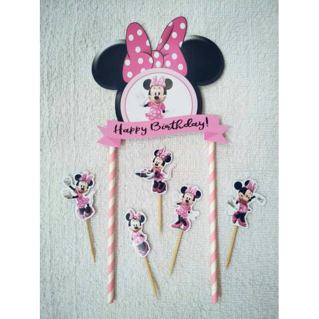 Jual Topper Cake Topper Cake Birthday Topper Cake Birthday Minnie 7756