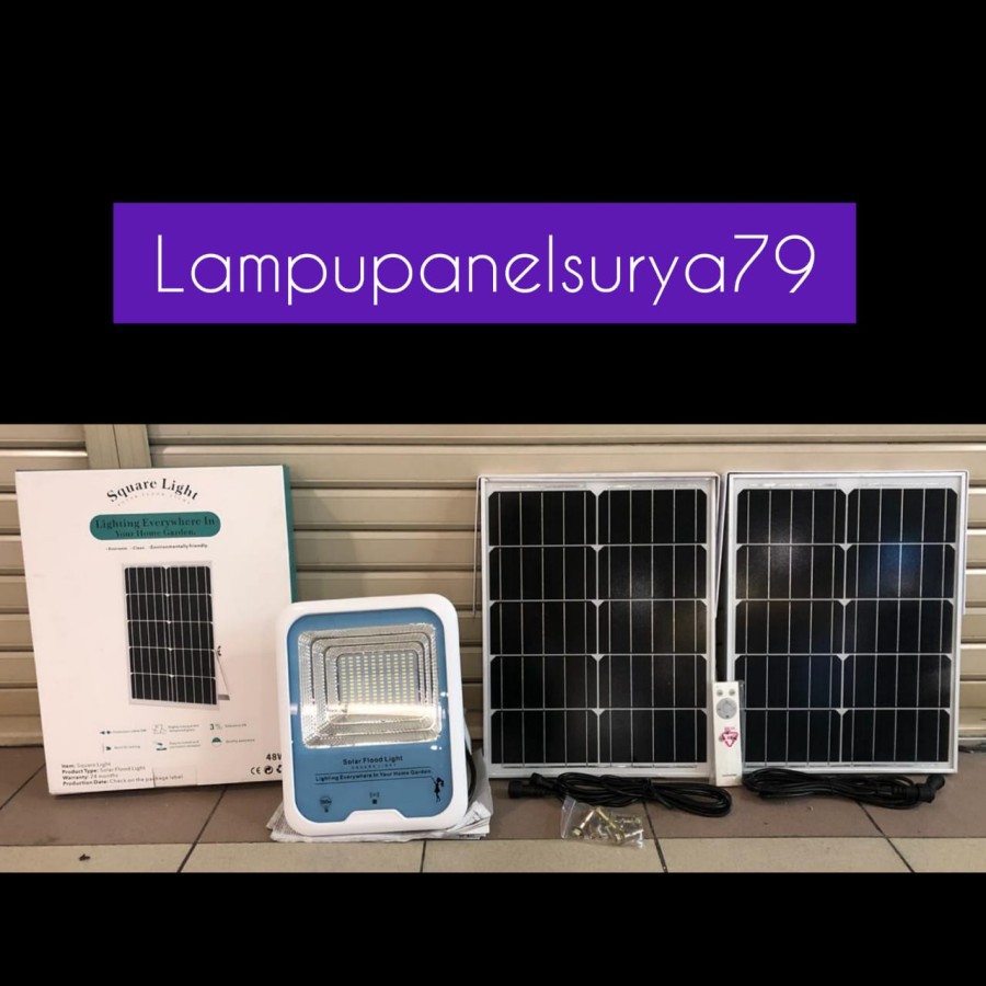 Jual Lampu Sorot LED Solar Cell solarcell Premium 40W | Shopee Indonesia