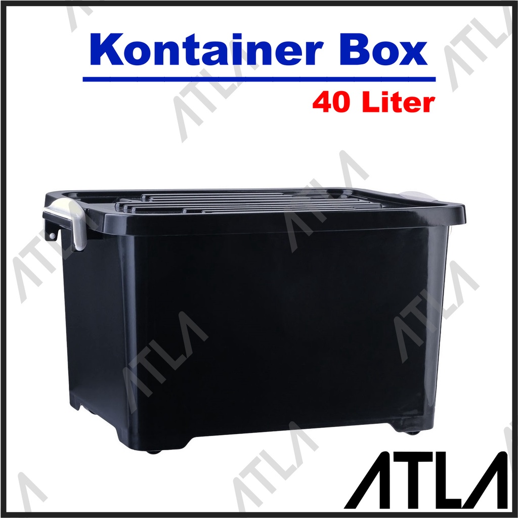 Jual Kontainer Box Hitam 40 Liter Container Wadah Plastik Serbaguna ...