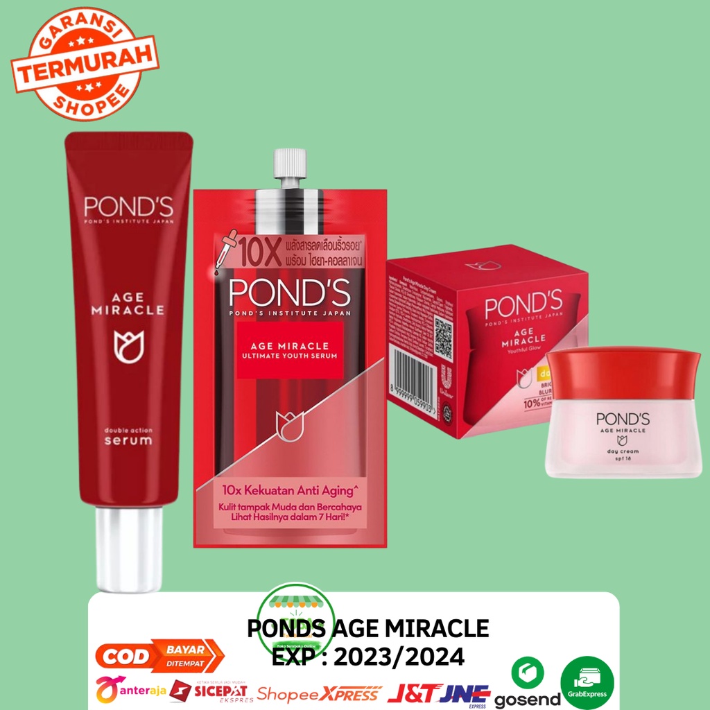 Jual Ponds Age Miracle Anti Aging Glowing Serum 15ml with Retinol ...